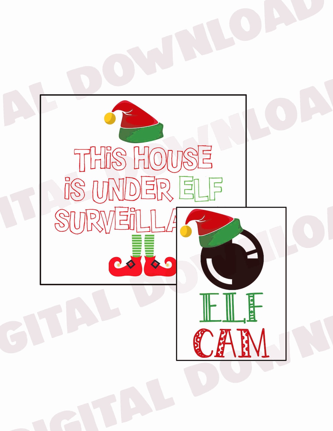 Elf Cam Signs, Elf Surveillance, Elf Sign, Elf Cam Sign Printable, This ...