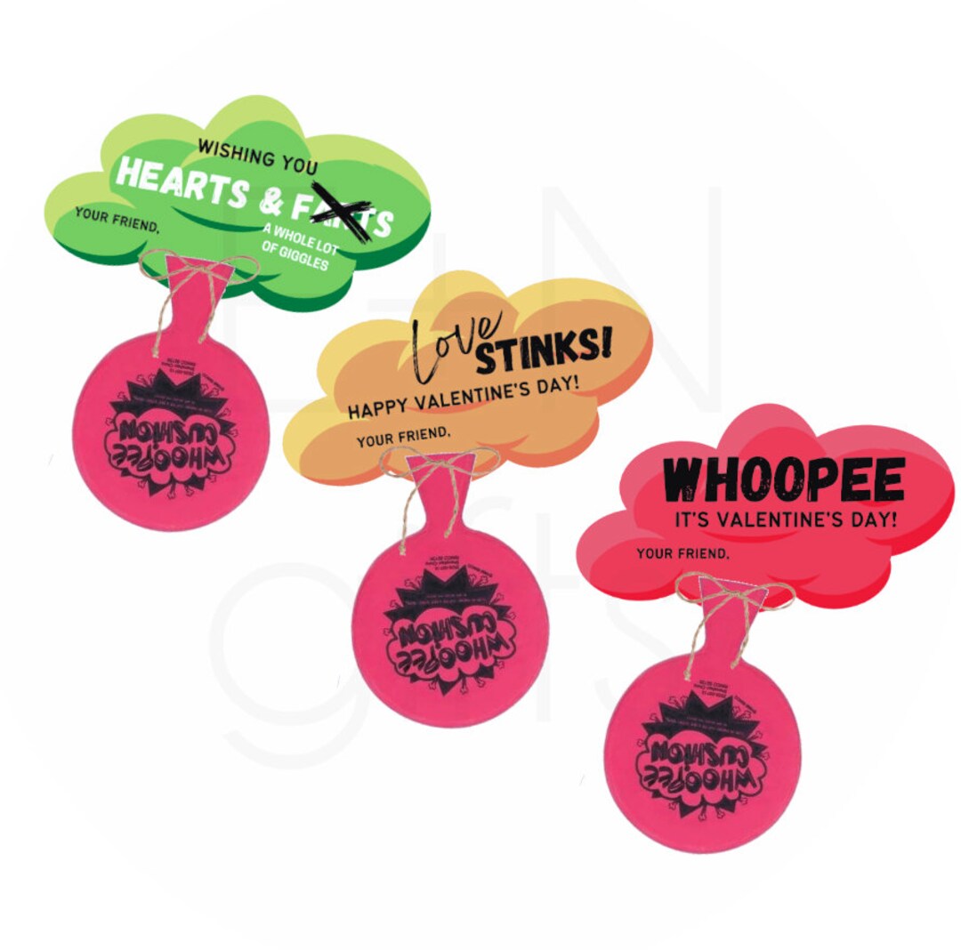 Valentine Whoopee Cushion Tags,valentines Day Digital, School ...
