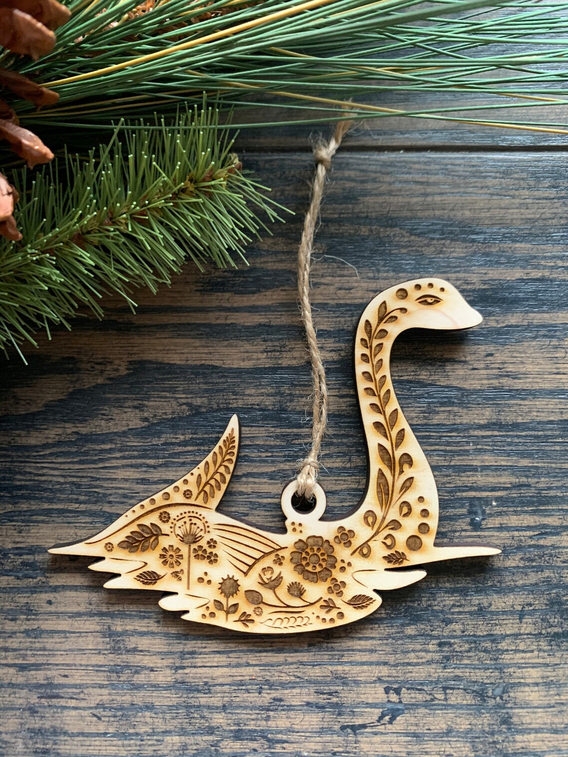 Scandinavian Folk Art Cryptid Ornament Set- Mothman- Bigfoot- Nessie ...