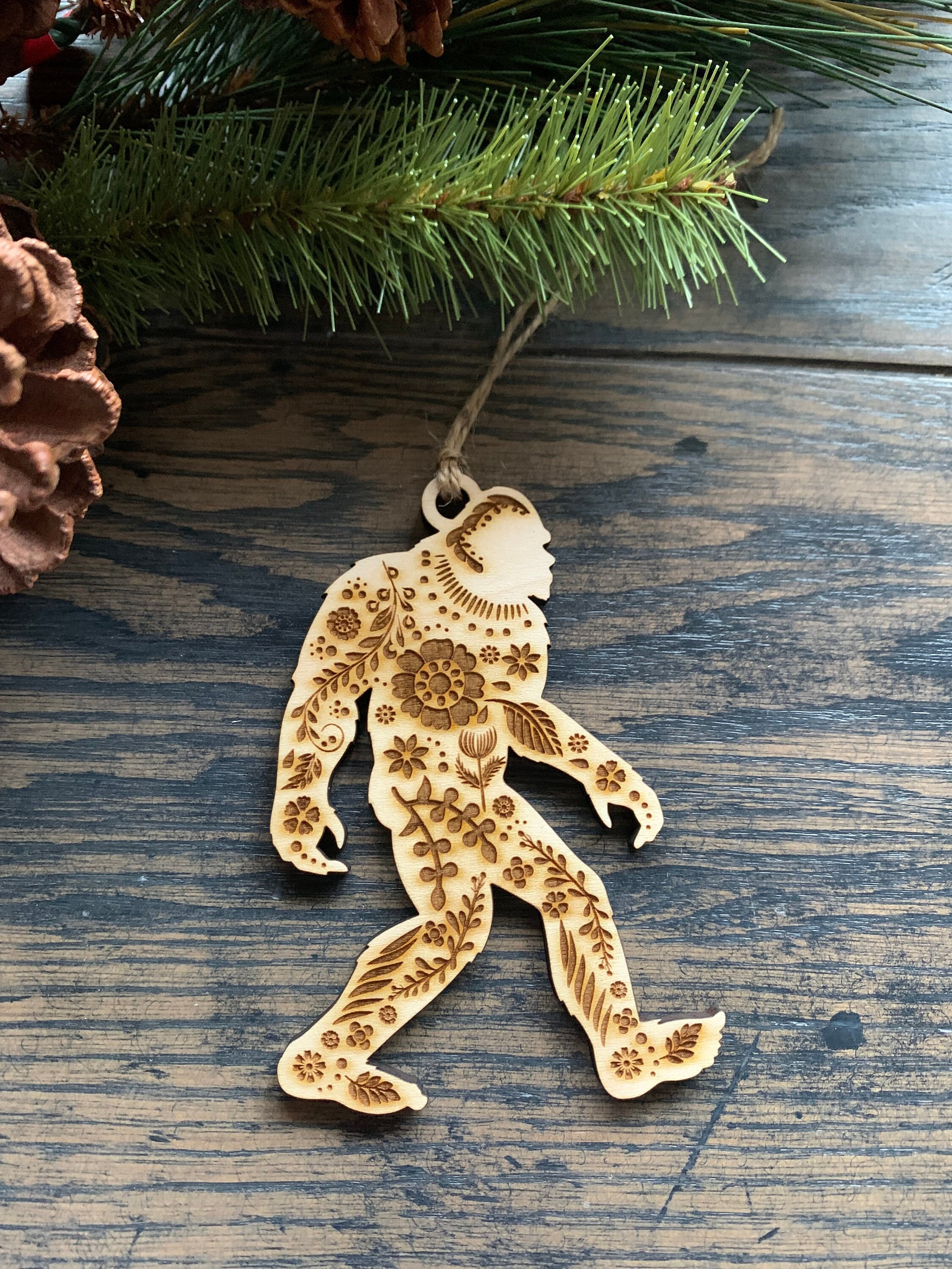 Scandinavian Folk Art Cryptid Ornament Set- Mothman- Bigfoot- Nessie ...