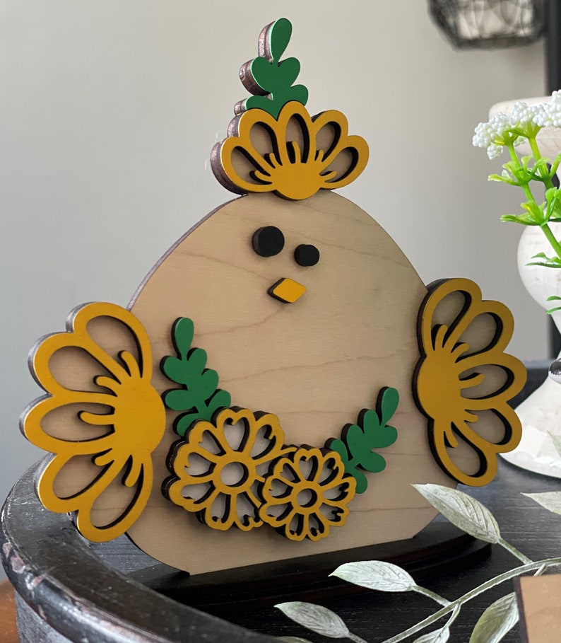 Spring Chickens Tiered Tray Decor Chicken and Barn Farmhouse - Etsy