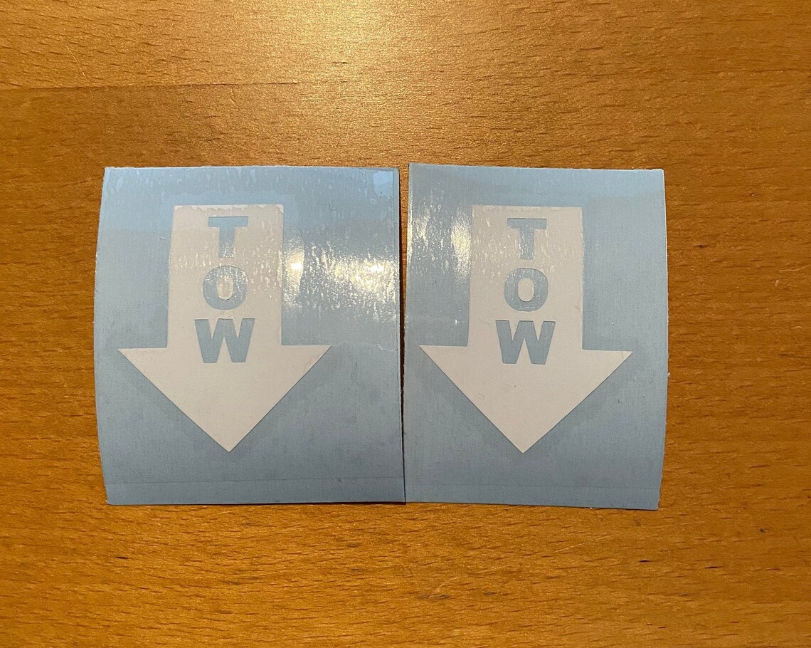 2x Tow Hook Car Racing Decal - Etsy