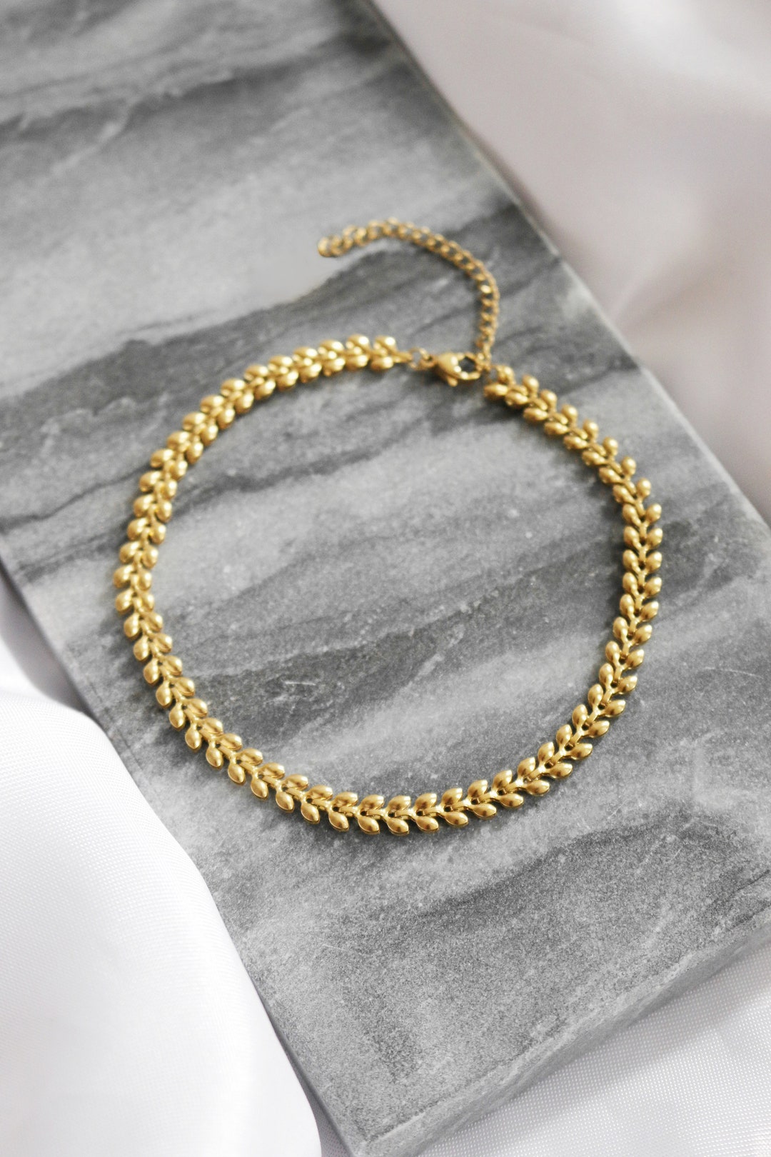 Gold Anklet, 18 Carat Gold Plating, Gold Anklet, Waterproof Anklet ...