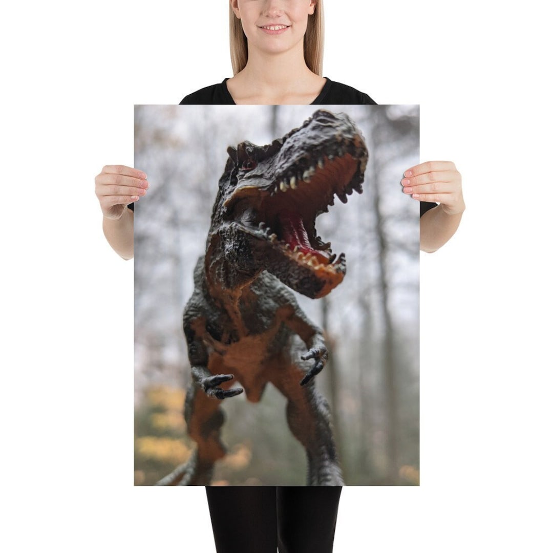 T-rex Photograph, Dinosaur Poster, Tyrannosaurus Rex Portrait, Dino ...