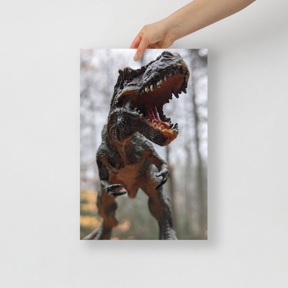 T-rex Photograph, Dinosaur Poster, Tyrannosaurus Rex Portrait, Dino ...