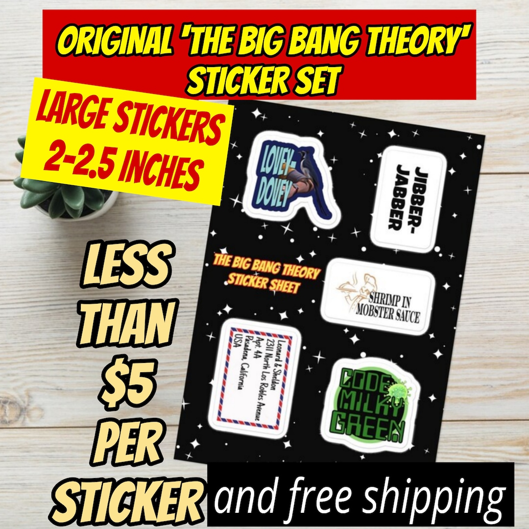 BIG BANG THEORY Stickers | Funny Stickers | Tv Quote | Laptop Sticker ...