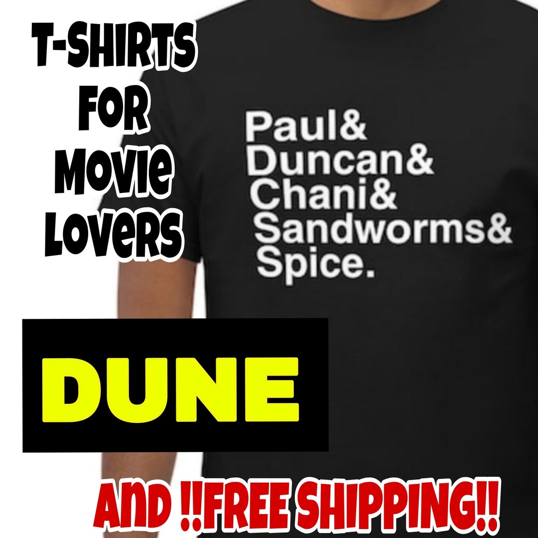 DUNE Name List T-shirt | Movie Shirt | Sci-fi Movie | Paul Duncan Chani ...