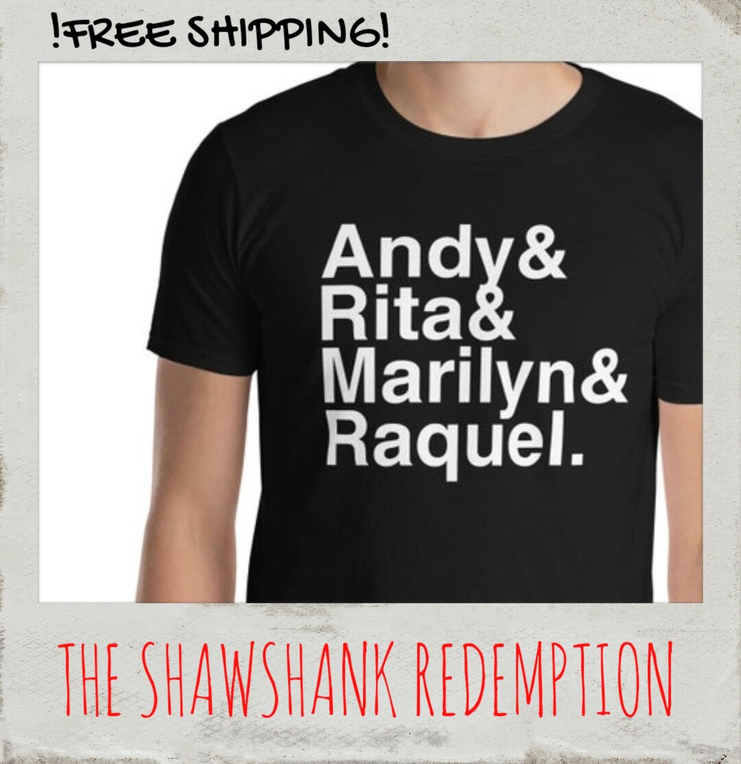 Shawshank Redemption T-shirt | Helvetica Name List Design - Etsy