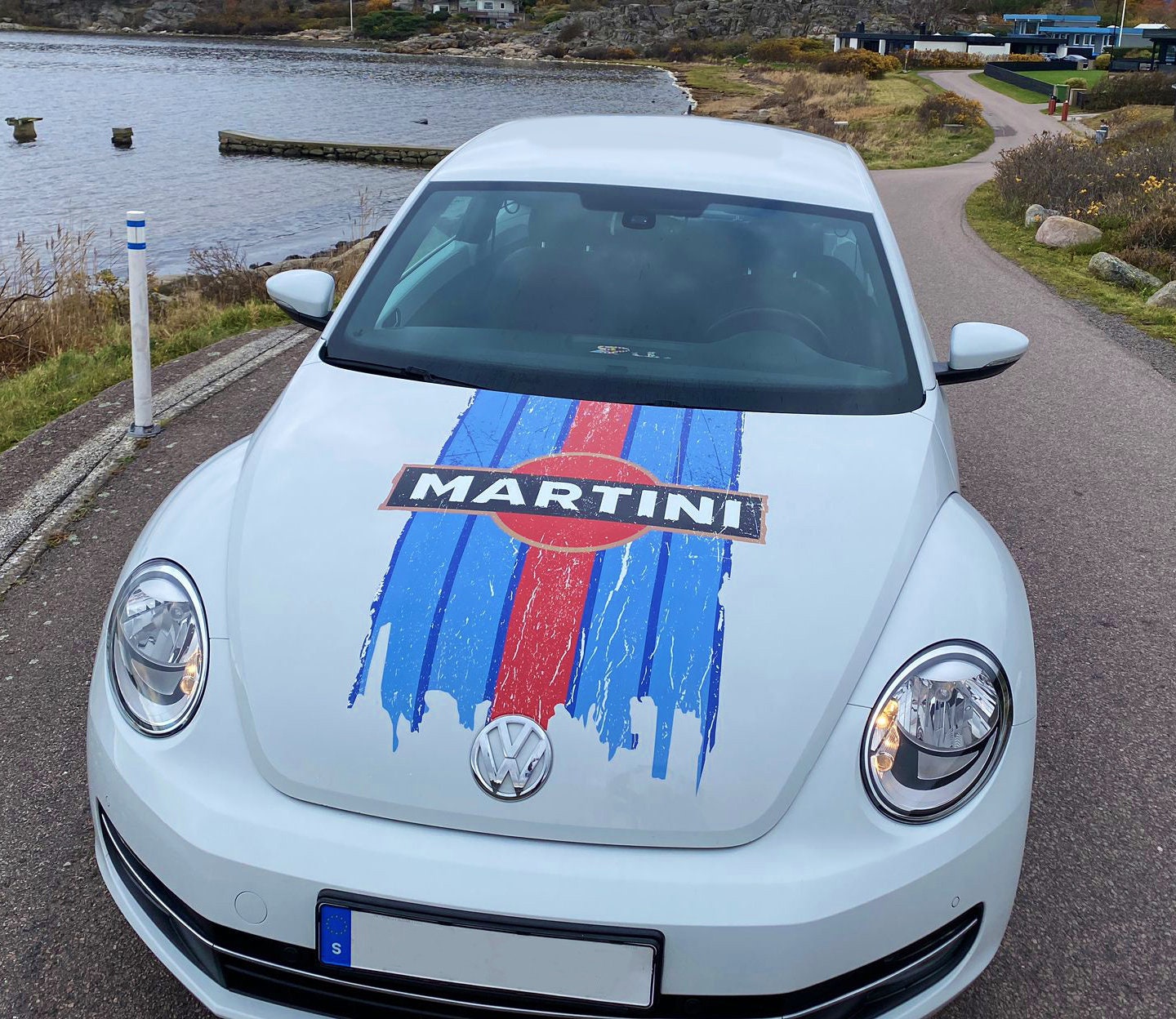 Bonnet Scratch Martini Racing Stripes Compatible Porsche VW Bmw Mustang ...