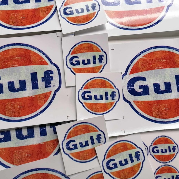 Gulf Racing Stickers - Etsy