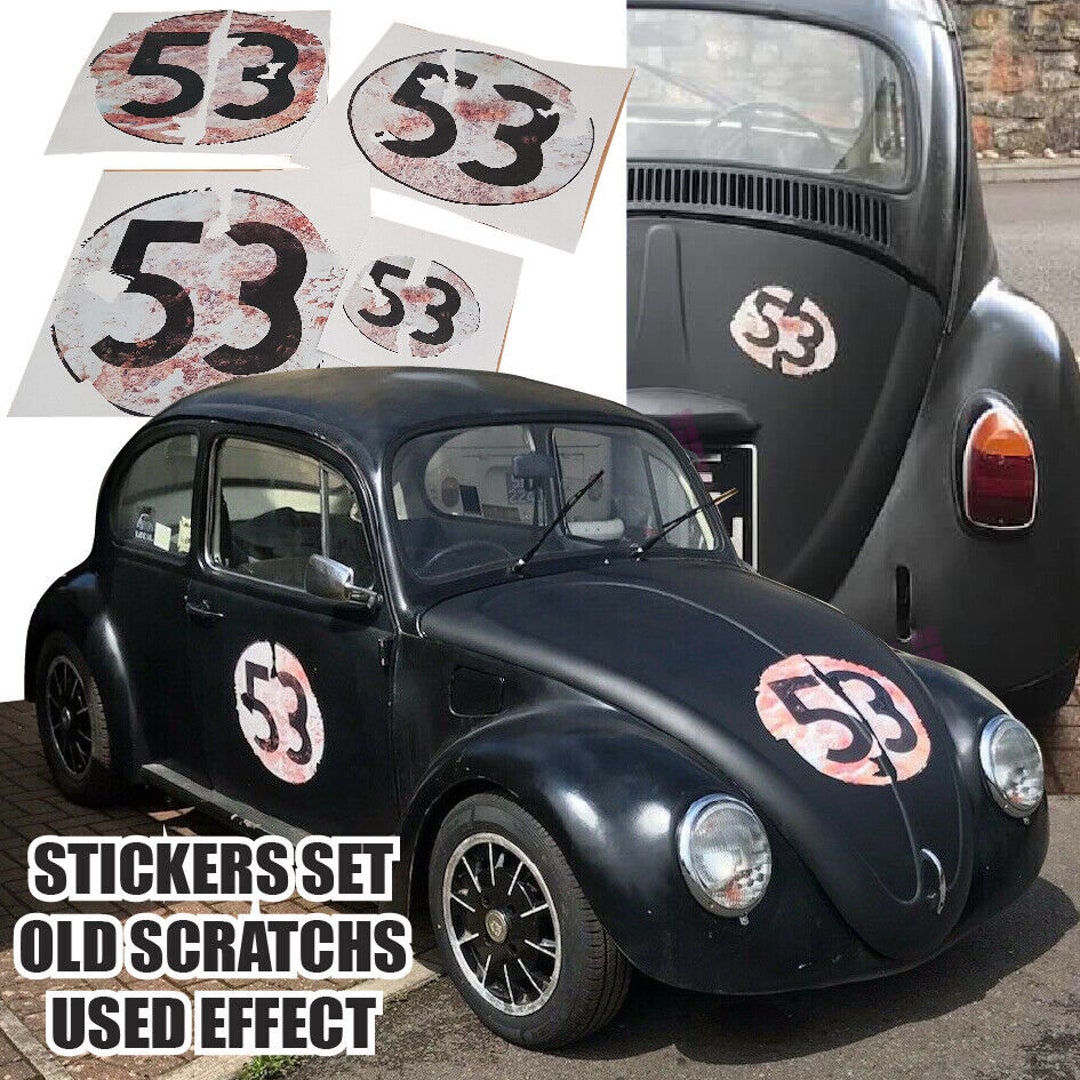 Kit Herbie Beetle Destroy Used Stickers Compatible Volkswagen ...