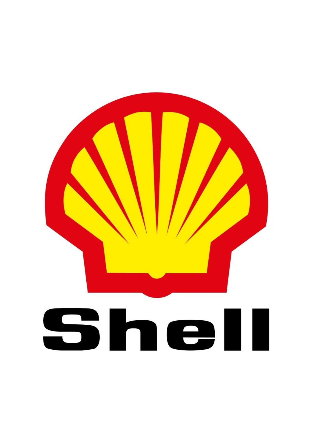 Polymer Sticker: Shell Black Sticker ø 3 to 120 Cm Racing Le Mans ...