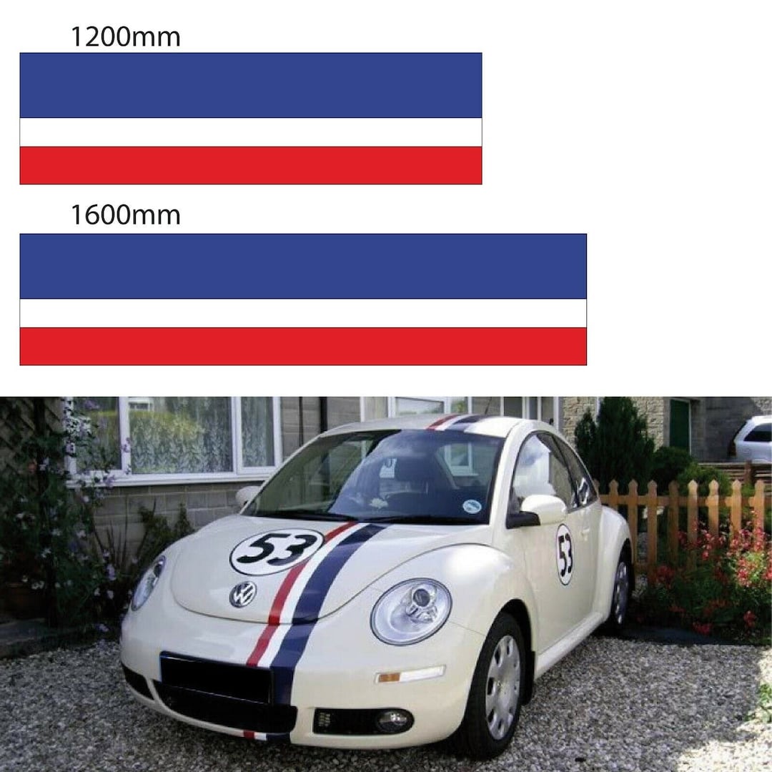 Choupette 53 Vw Beetle Sticker Decal Herbie Beetle Kit Lower Body ...