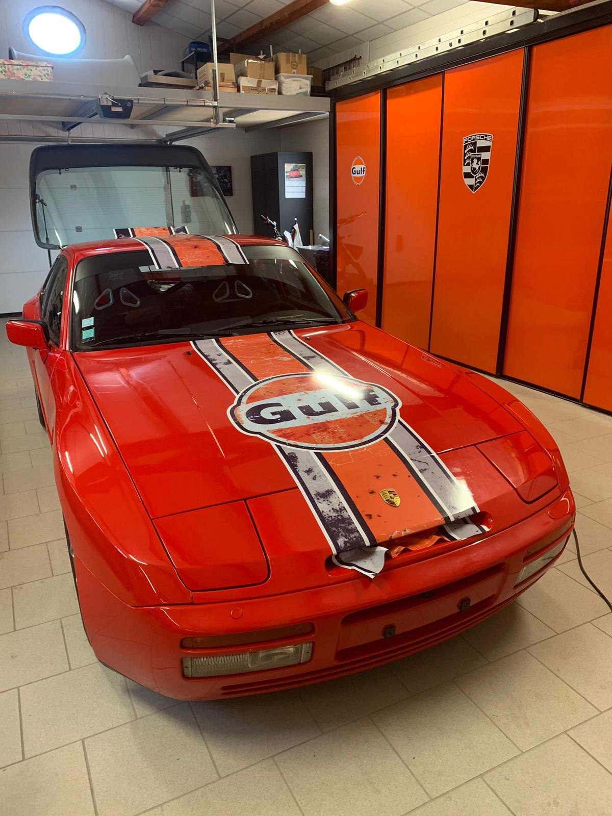 Scratched Gulf Racing Stikers Set Compatible Porsche Carrera Cayman ...