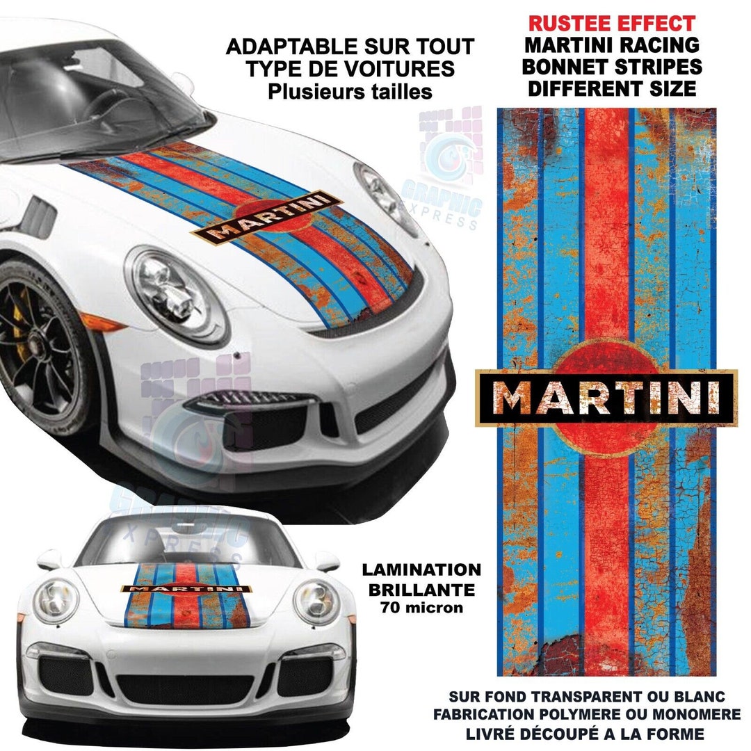 Martini Racing Stripes Beanie Compatible With Porsche and All Brands Le ...