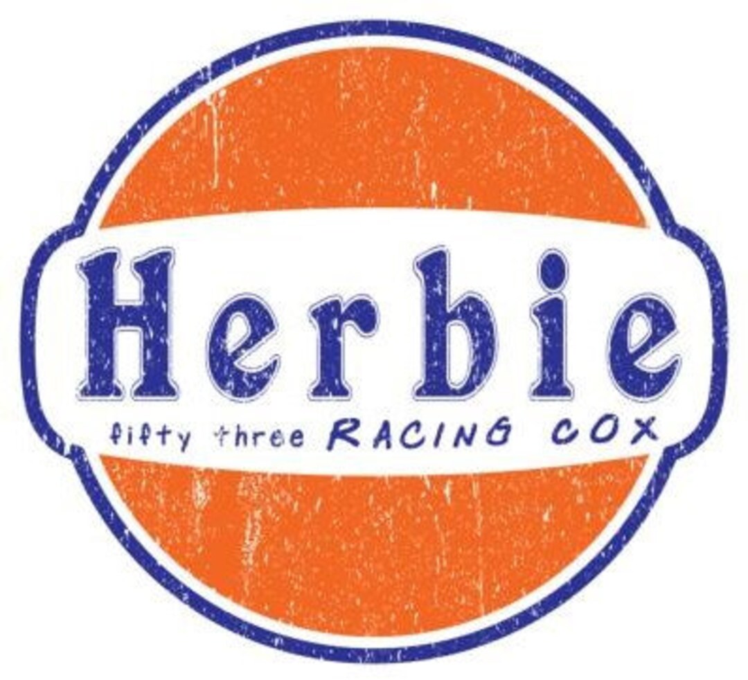 Monomer Sticker: HERBIE GULF OIL Sticker Ø 3 to 120 Cm Used Effect ...