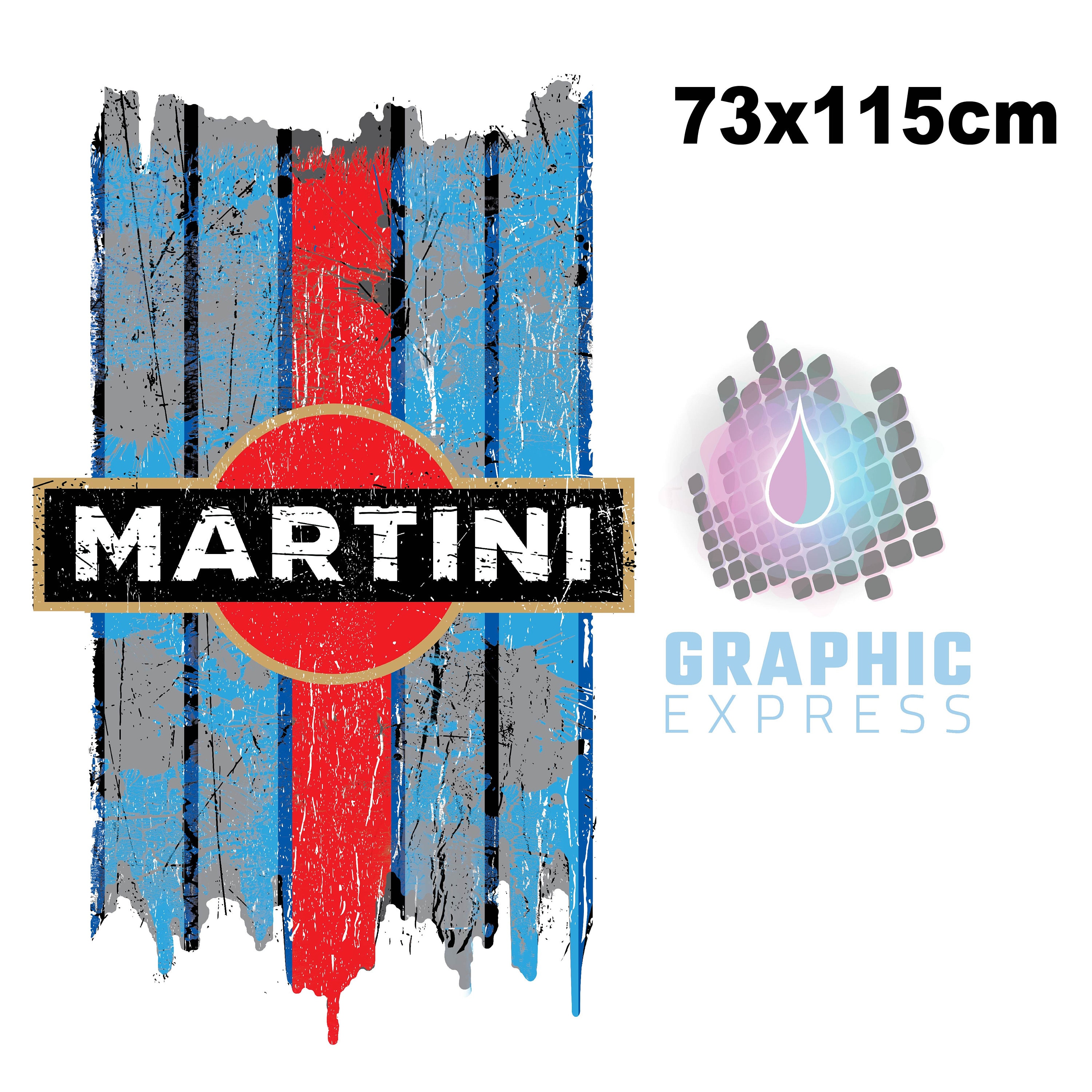 Scratch Bonnet Martini Racing Mix Colors Stripes Compatible Porsche VW ...
