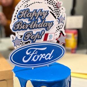 Ford Custom Cake Topper Custom Cake Topper Car Cake Topper Birthday ...