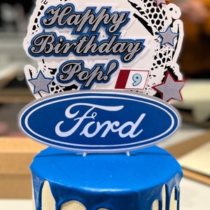 Ford Custom Cake Topper Custom Cake Topper Car Cake Topper Birthday ...