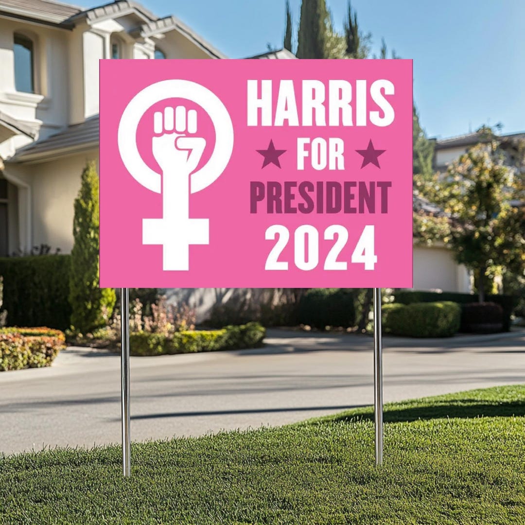 Kamala Harris Yard Signs,pink Madam President,democrat Campaign,vote ...