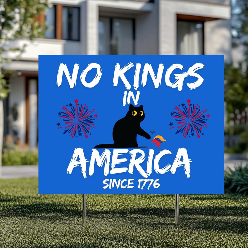 No Kings Protest Signs - Etsy