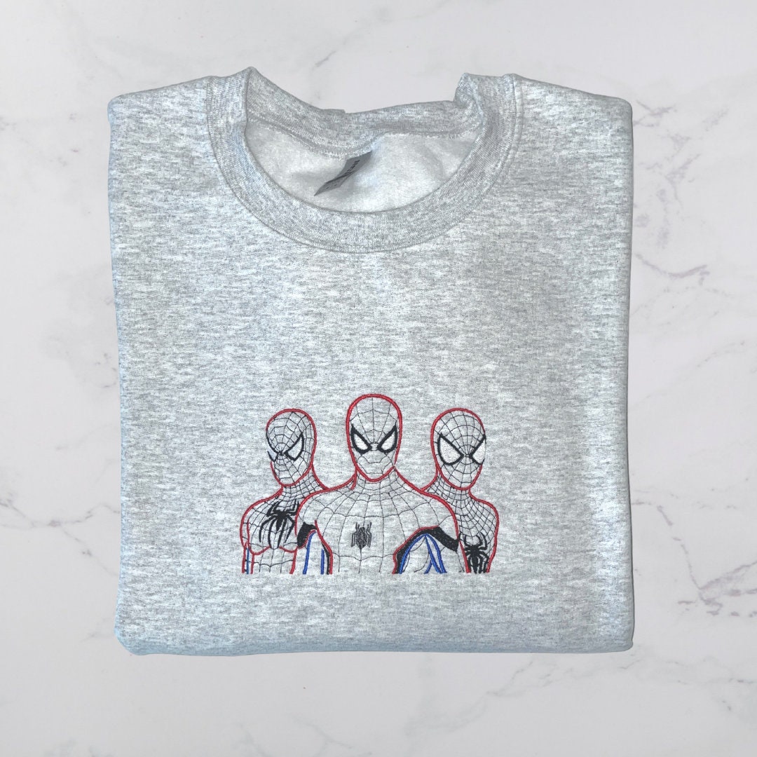 Spider Sweatshirt, Embroidered Sweatshirt, 3 Spiders Sweatshirt, Hero ...