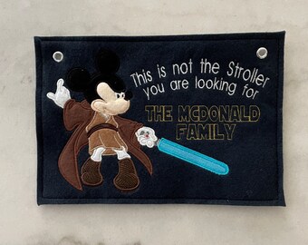 Mickey Stroller Tag - Etsy