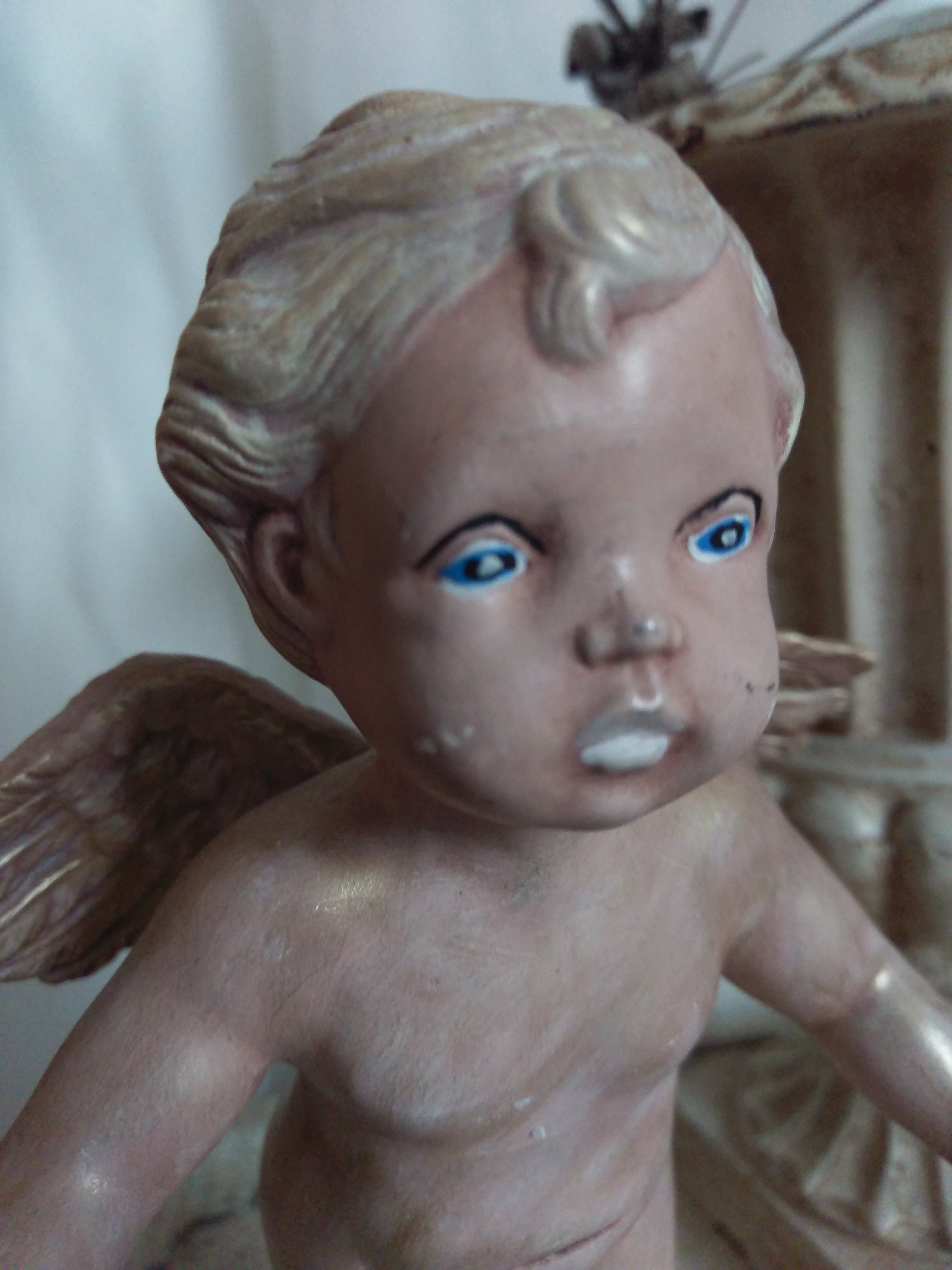 Vintage Putti Angel Cupid Old Plaster Modeling With Wings | Etsy