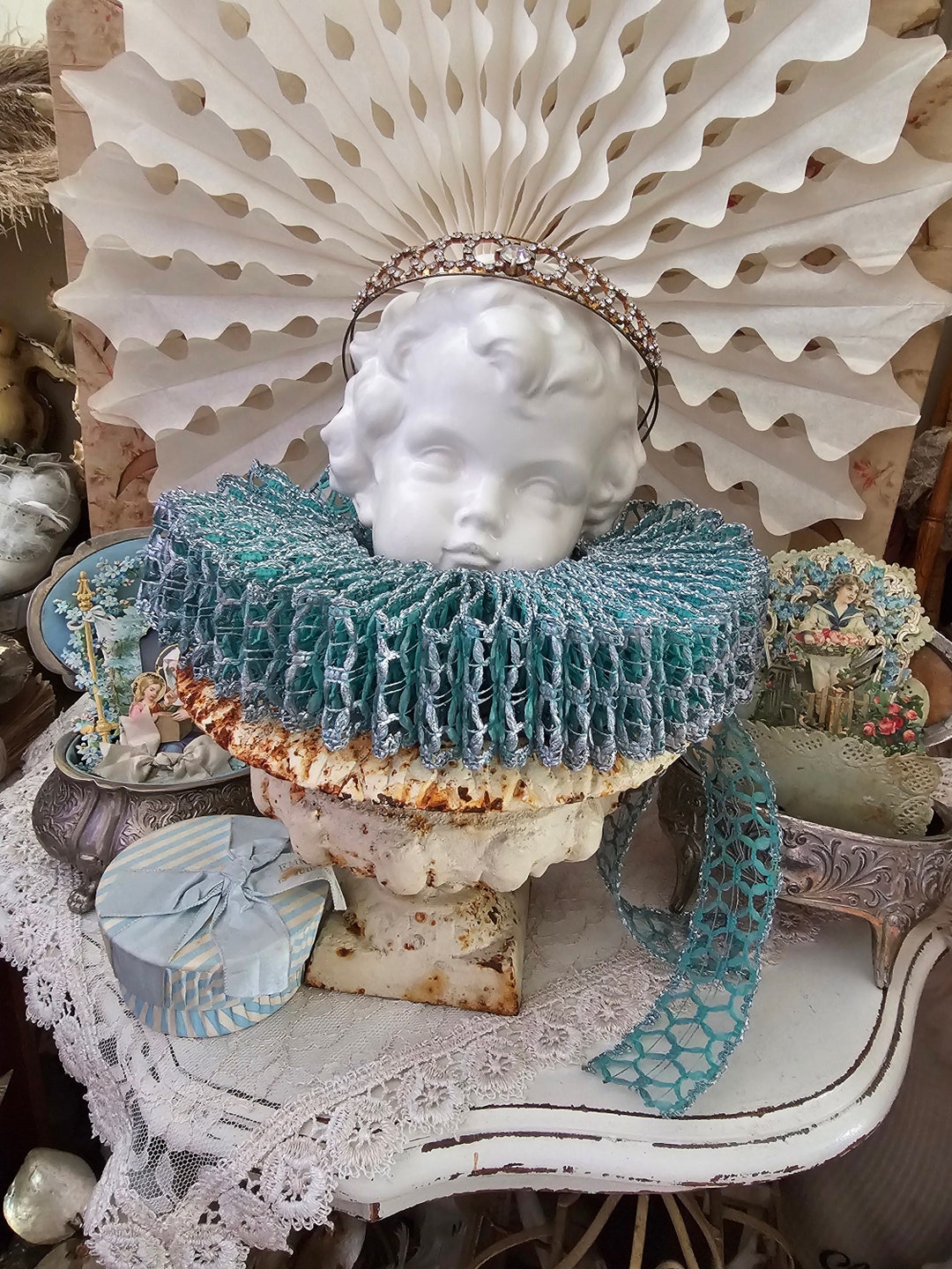 Magical Lace Dolls Boudoir Doll Bear Frill Brocante Style Victorian ...