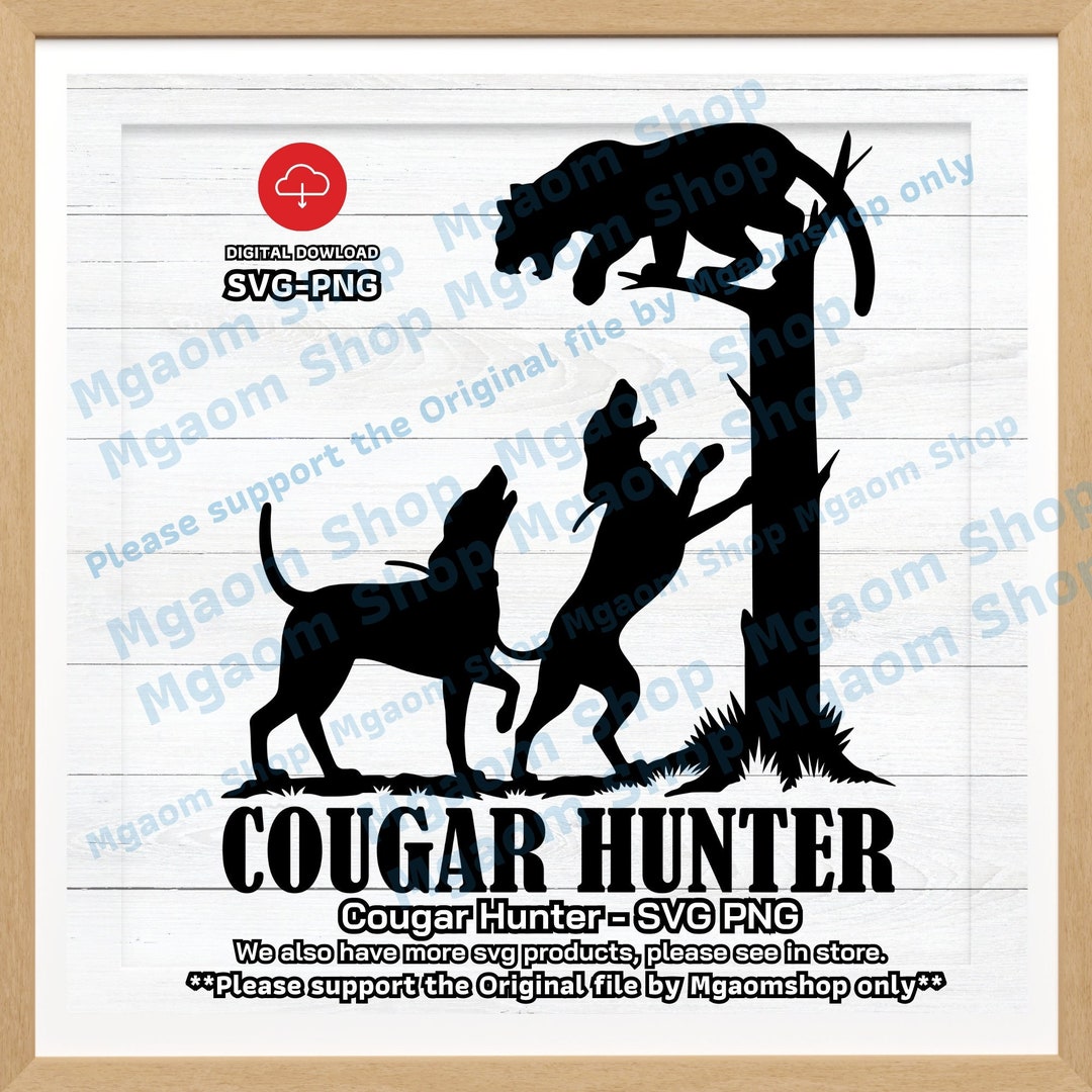 Cougar Hunter Svg, Mountain Lion Hunter Svg, Cougar Hunting Svg, Cougar ...