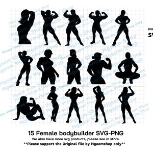 15 Female Bodybuilder Svg, Female Bodybuilder Svg, Muscular Woman Svg ...