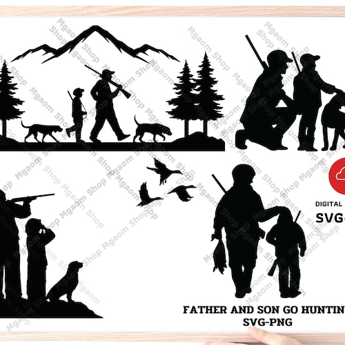 Hunting SVG Father and Son Go Hunting SVG SVG for Fathers - Etsy