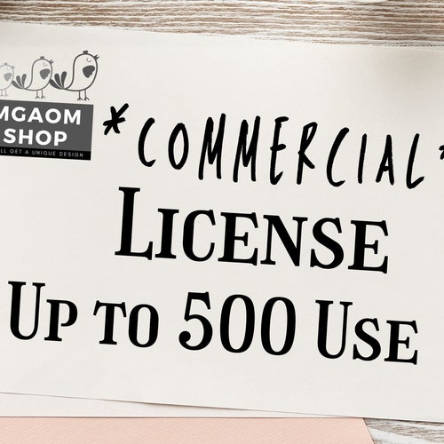 BASIC COMMERCIAL LICENSE for One Digital Product Design for - Etsy