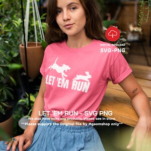 Beagle Hunting Rabbit SVG: Let 'em Run Design (digital Download) - Etsy