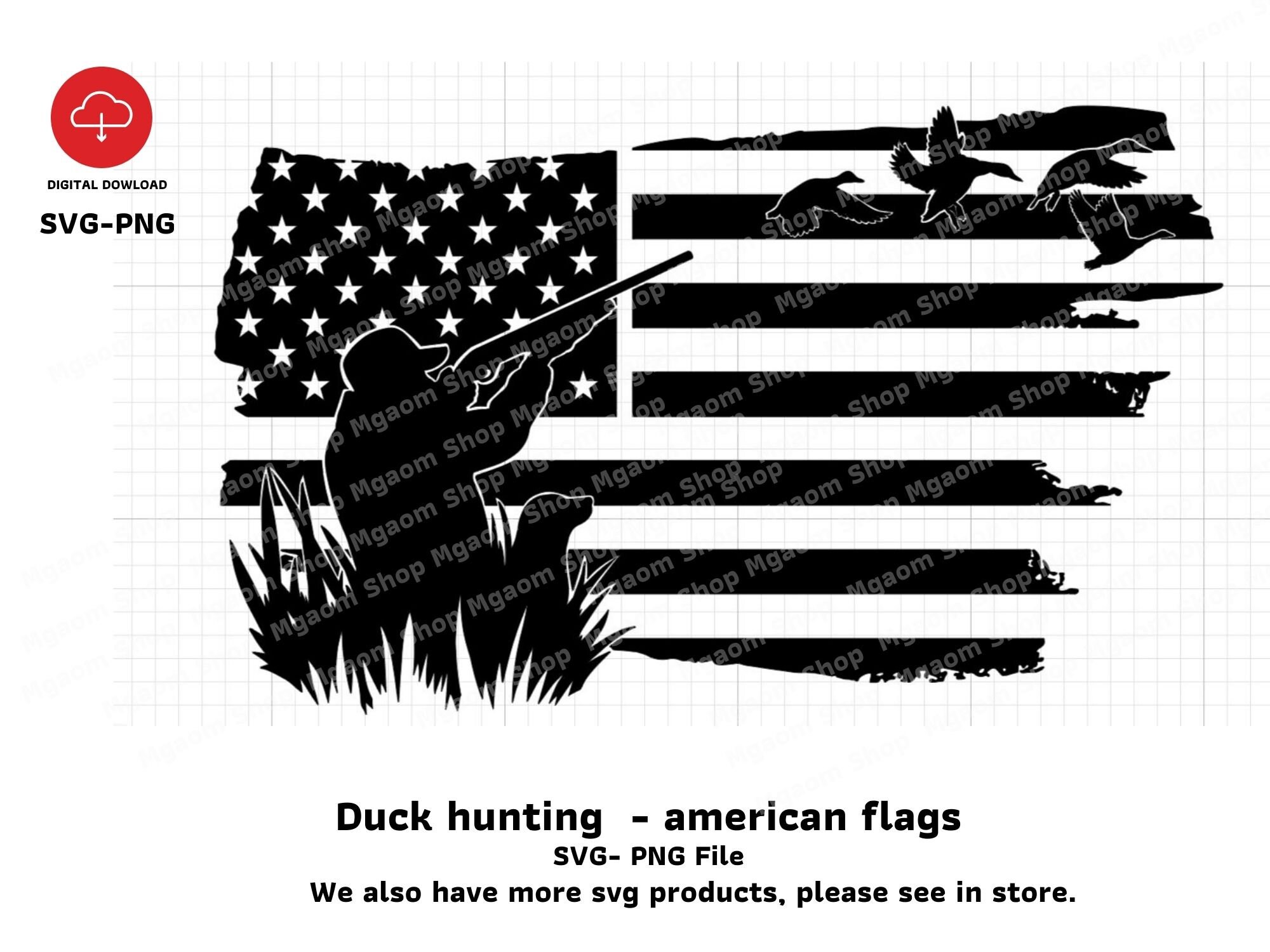 Duck Hunting American Flag Svg Duck Hunting is in My Dna SVG - Etsy