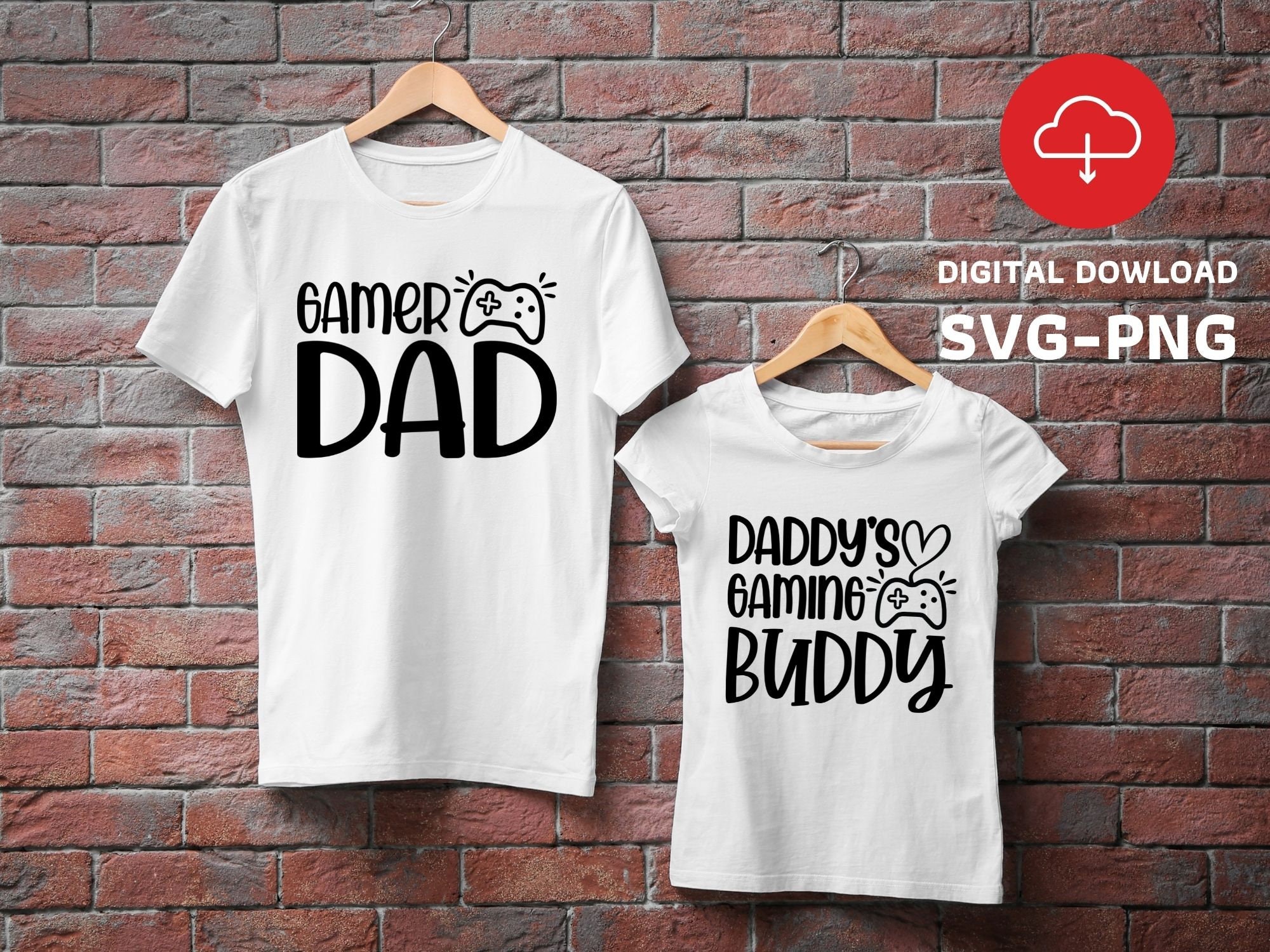 Gamer Dad Svg Daddy's Gaming Buddy Svg Daddy and Me - Etsy