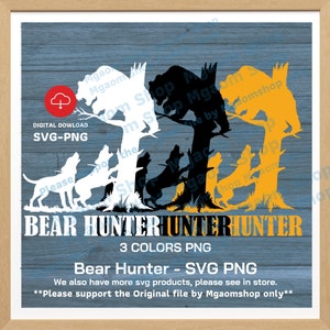Bear Hunter Svg , Hounds Hunter Svg, New Bear Hunting SVG , Bear ...