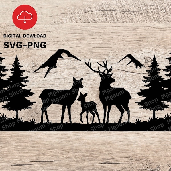 Nature Scene Svg - Etsy