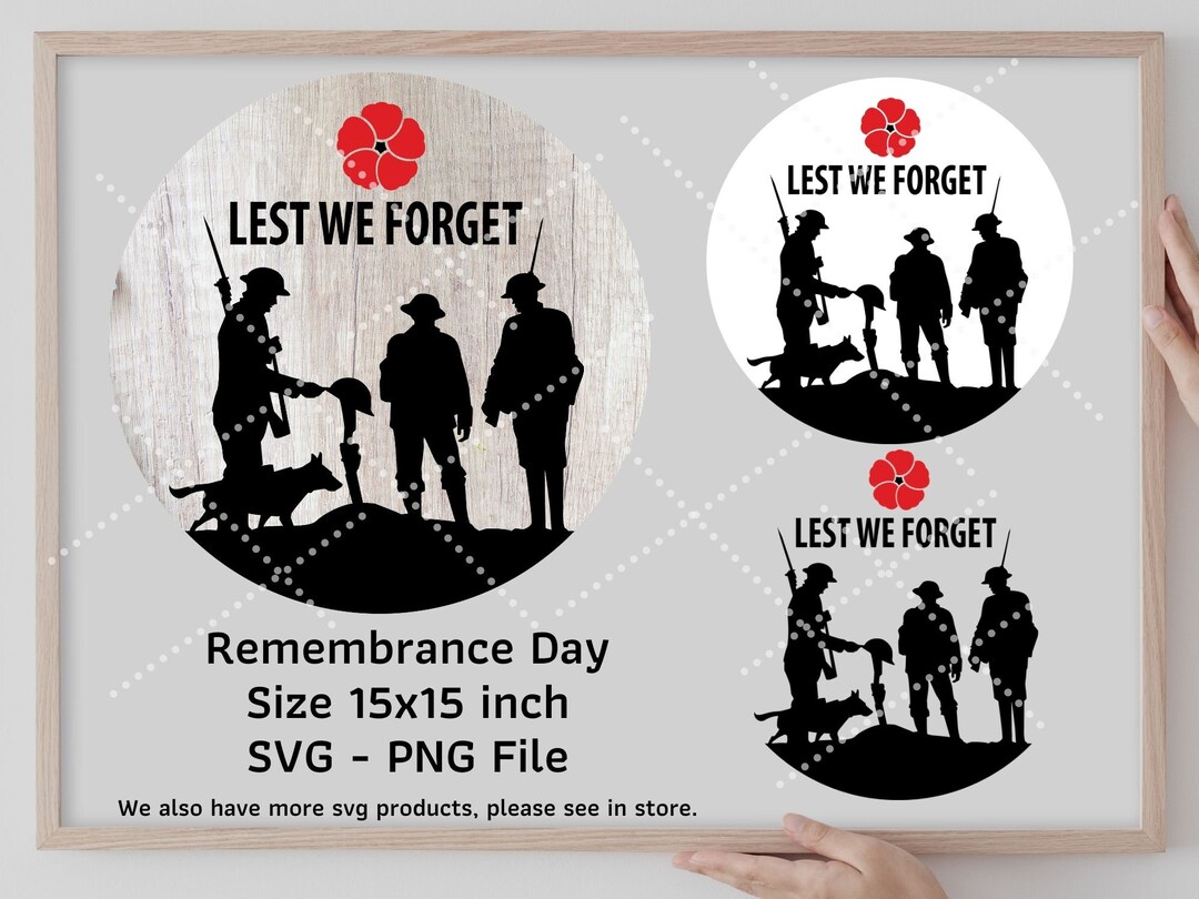 Remembrance Day Svg Png File , Svg DIY and Decorate for Your Idea - Etsy