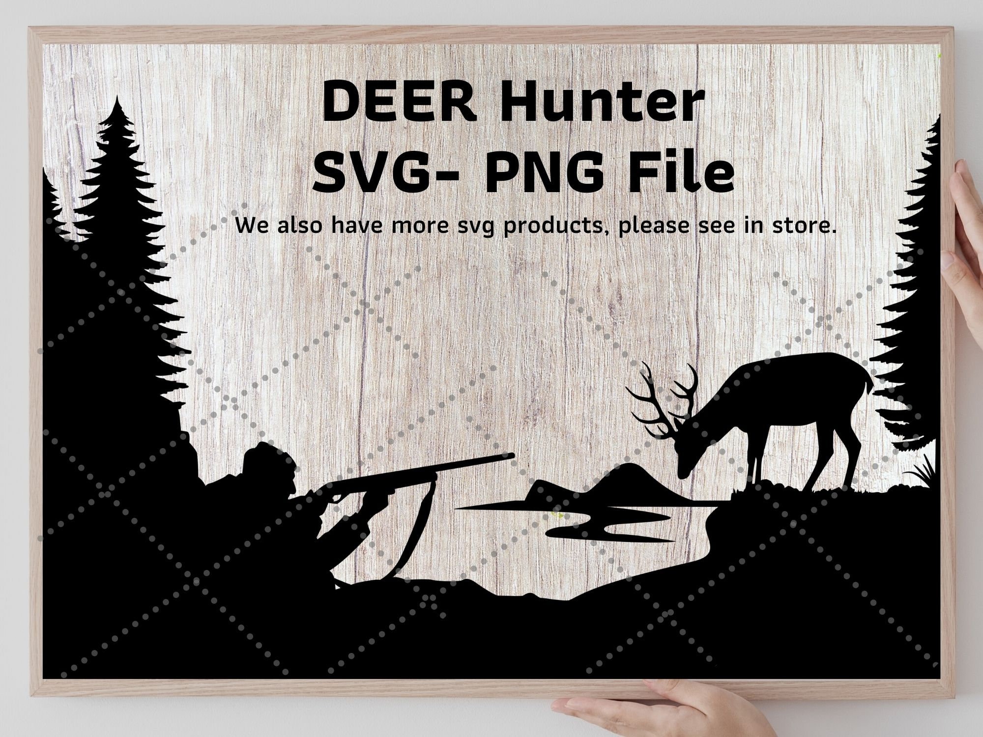 Deer Hunting SVG Hunting Season Svg File Deer Hunting Scene - Etsy UK