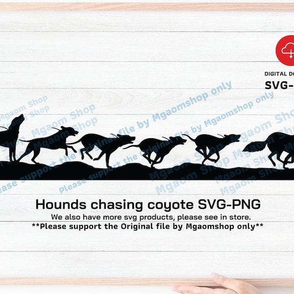 Dogs Running Deer Svg - Etsy