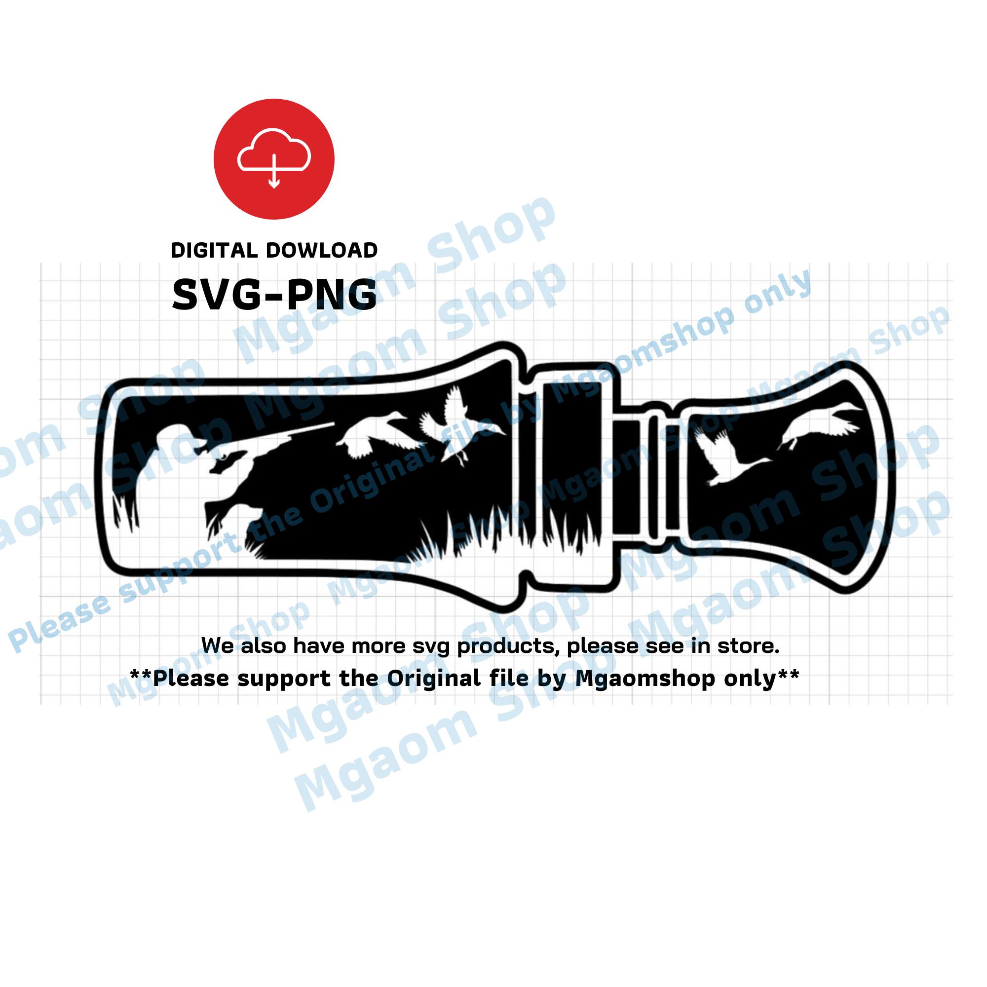Duck Hunting Scene SVG: Duck Call Hunter Design (digital Download) - Etsy