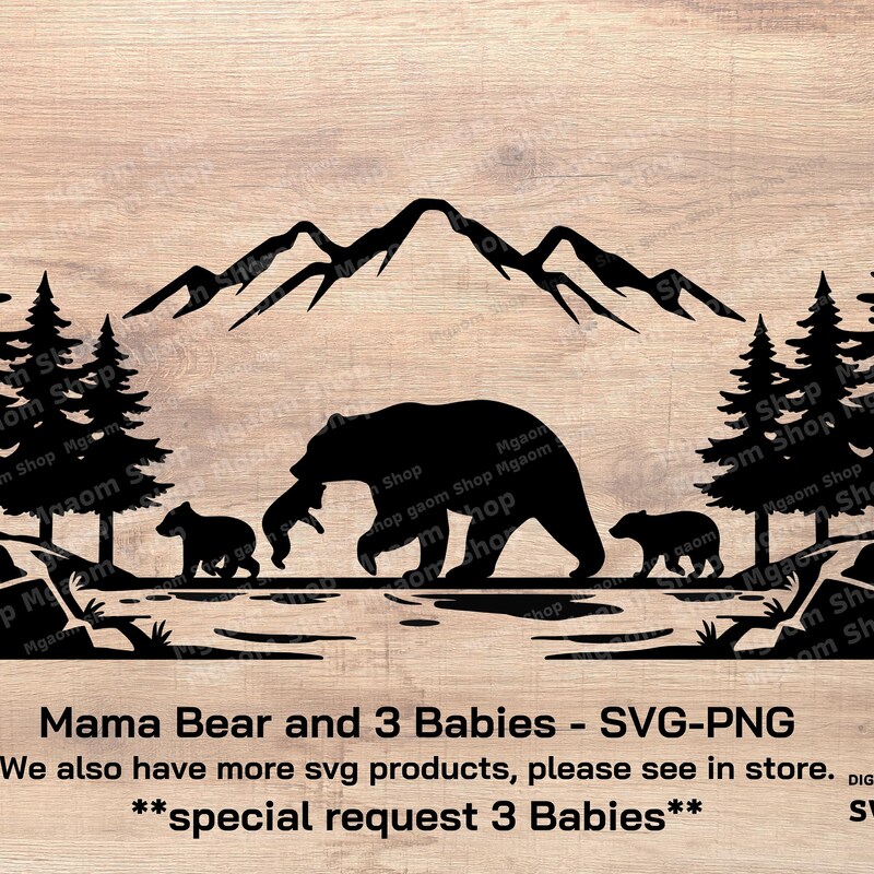 Mama Bear Svg - Etsy