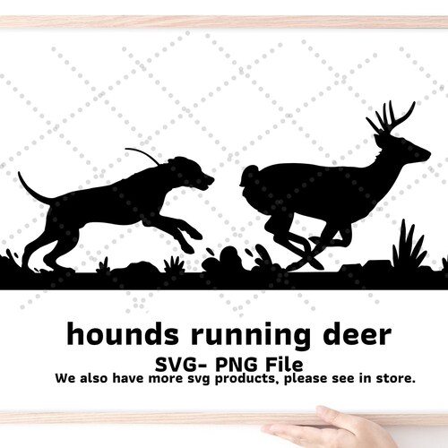 Hounds Running Deer SVG Hound Chasing Deer Svg Png File Svg - Etsy