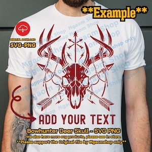 Bowhunter Svg, Hunting Svg, Bowhunter Deer Skull Svg, Hunter Archer Svg ...