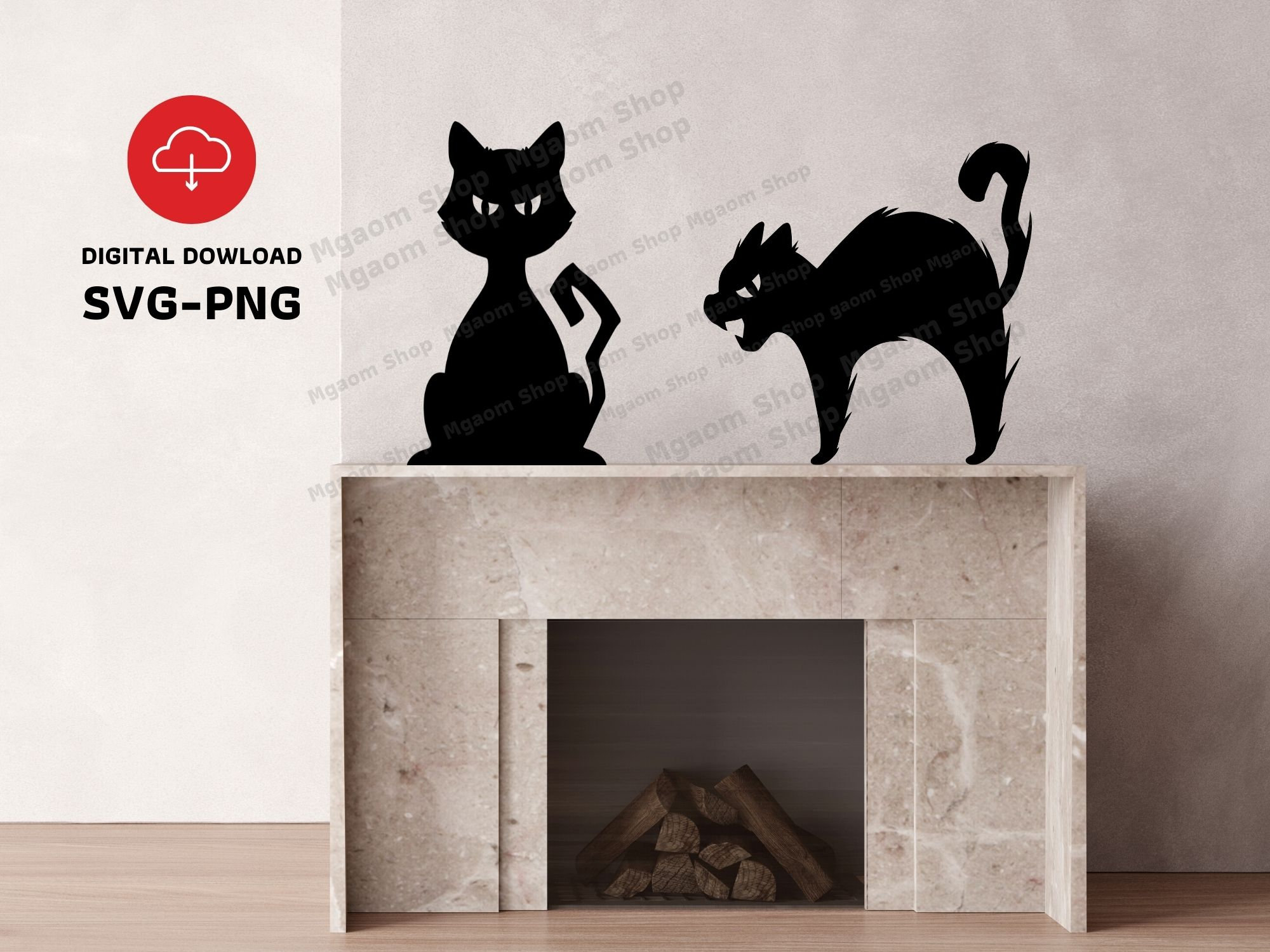 Black cat Halloween SVGBlack cat SVG Black cat decor Svg | Etsy