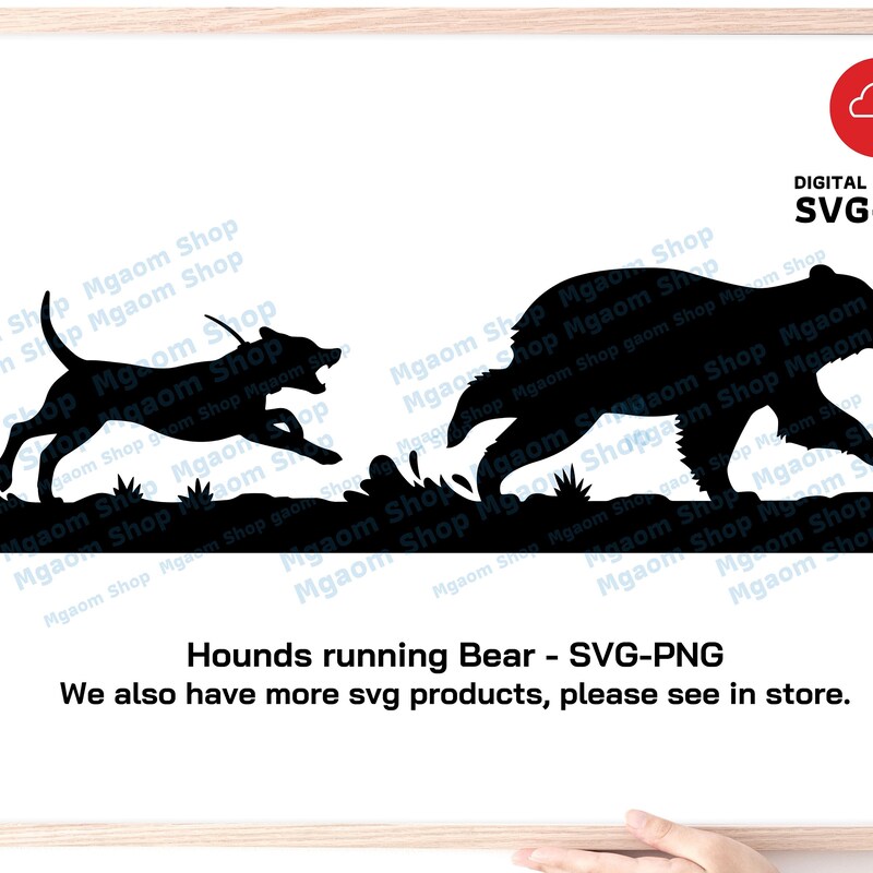 Dogs Chasing Deer Svg - Etsy