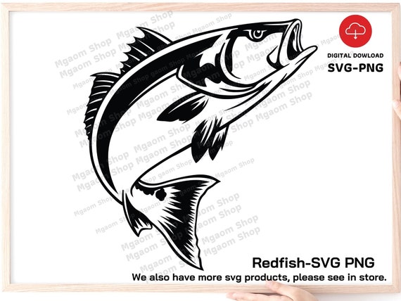 Redfish Svg Redfish Jumping Svg Red Drum Fish Svg Fishing - Etsy UK