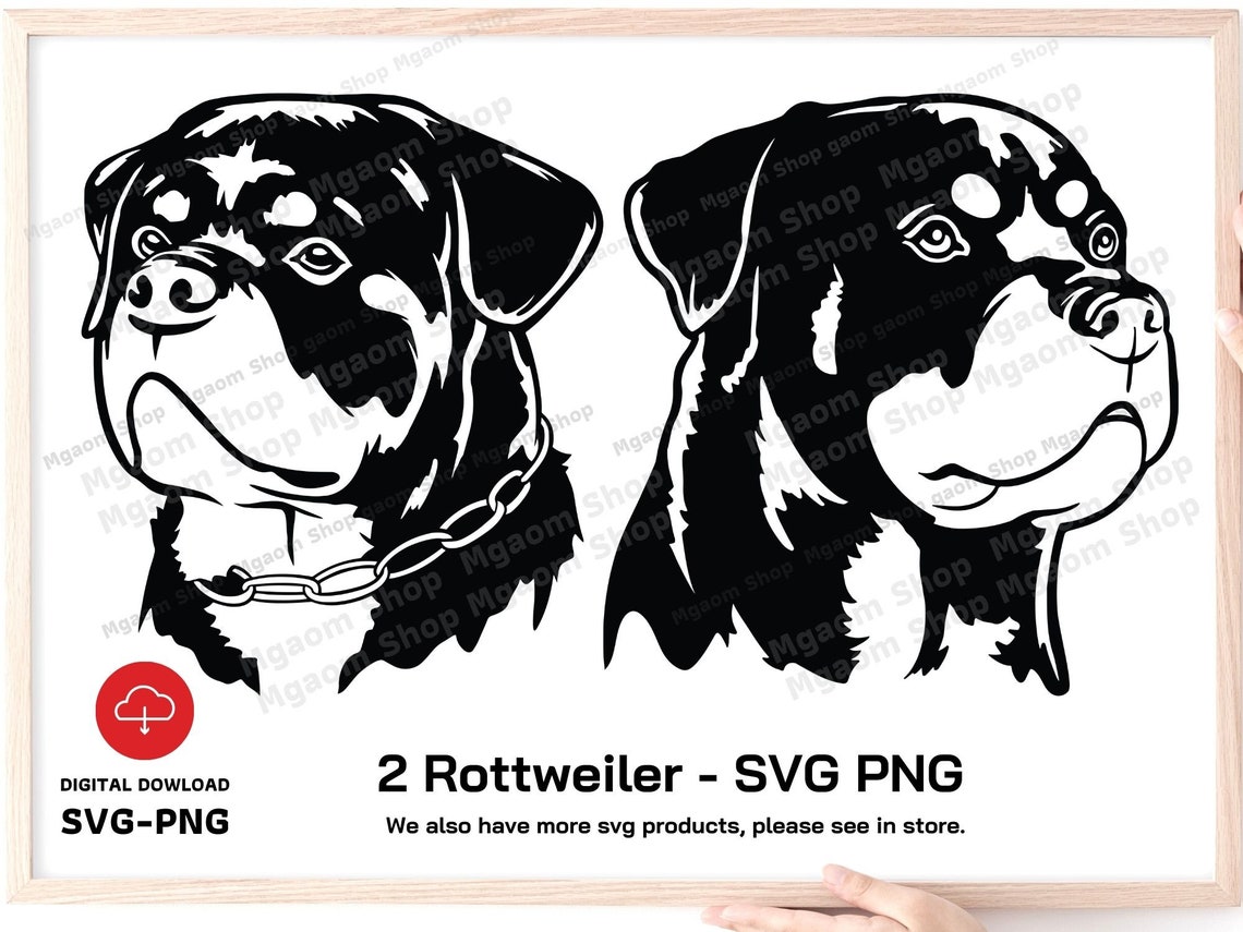 Rottweiler Svg 2 Rottweiler Svg Rottweiler Face Svg Dogs - Etsy