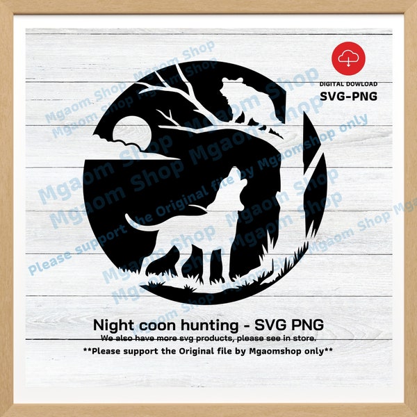 Coon Hunting Svg - Etsy